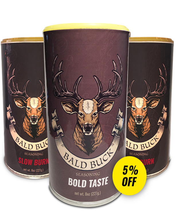 2 Slow Burn & 1 Bold Taste - Bundle (Free Shipping) – Bald Buck Seasoning