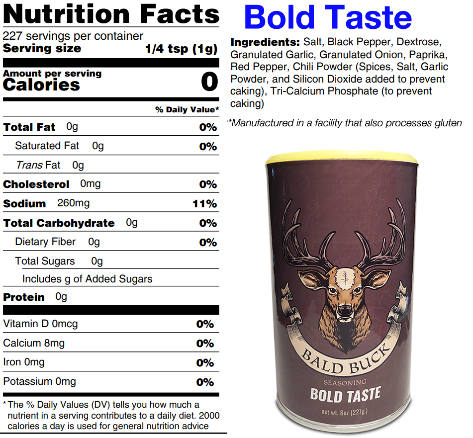 Bold Taste & Slow Burn - Bundle 2 (Free Shipping) – Bald Buck Seasoning