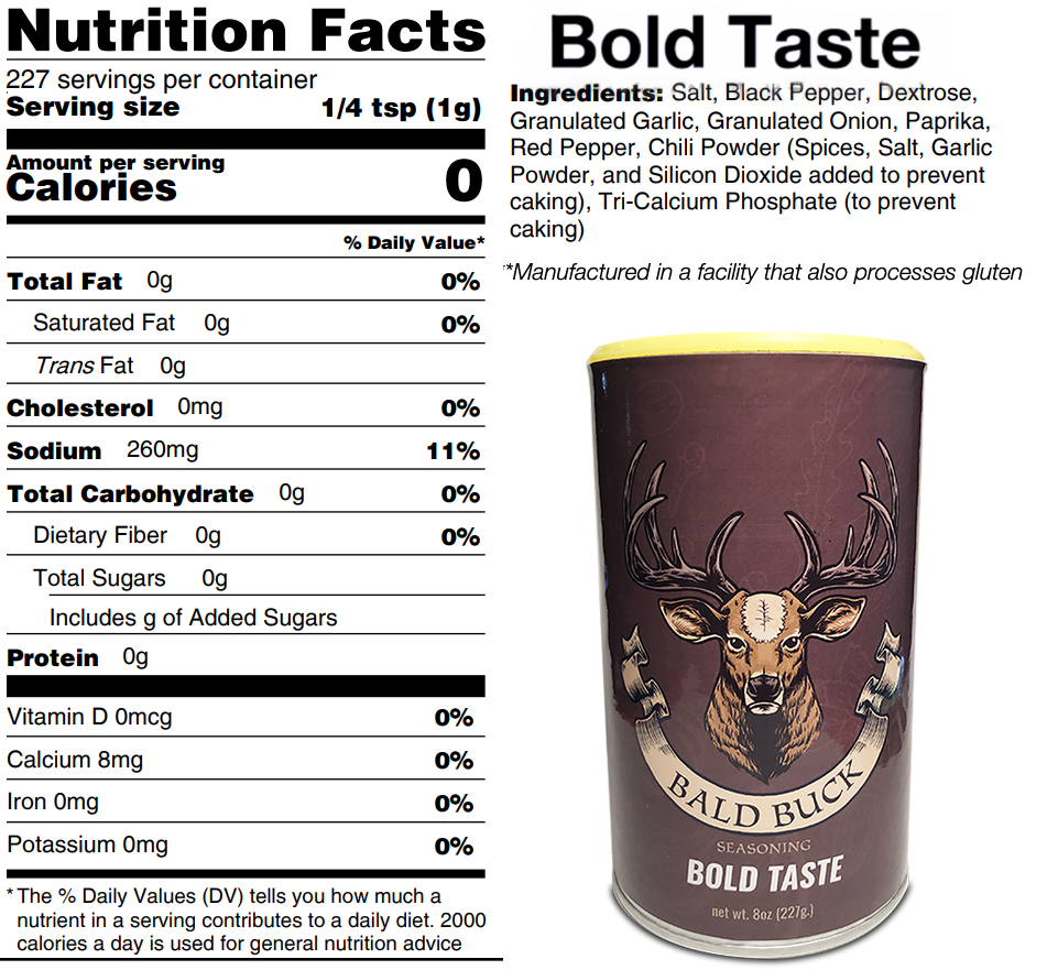 Bold Taste & Slow Burn - Bundle 2 (Free Shipping) – Bald Buck Seasoning