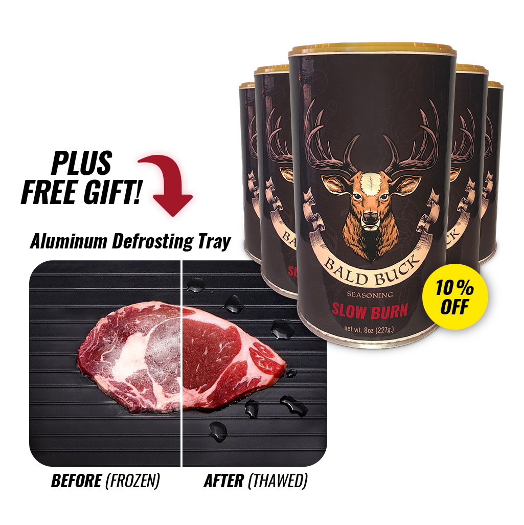Slow Burn Bundle 5 + Free Defrosting Tray + Free Shipping – Bald Buck ...